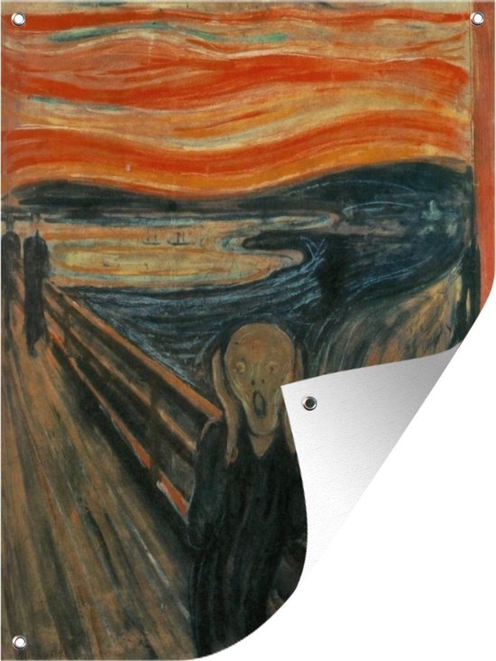 Tuin decoratie De schreeuw - Edvard Munch - 30x40 cm - Tuindoek | bol.com