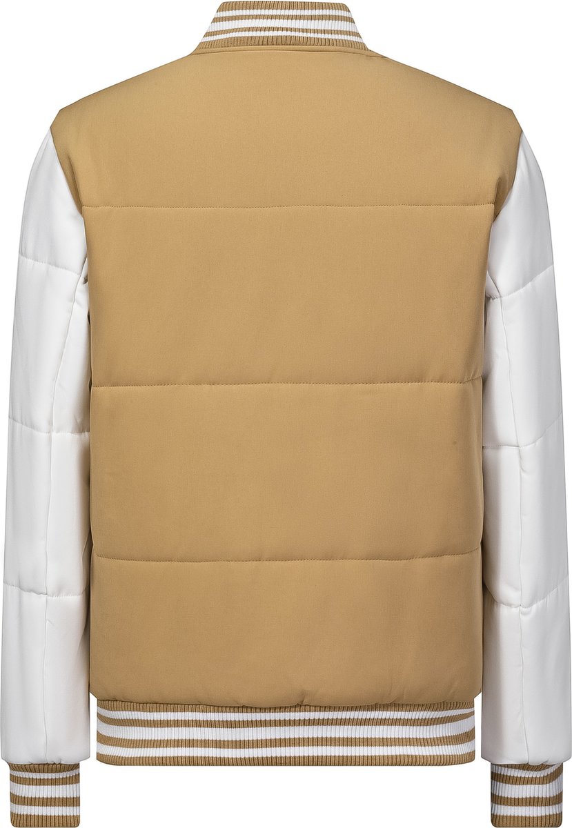 FRILIVIN - Winterjas Heren Varsity - Beige - Warme College Winter ...