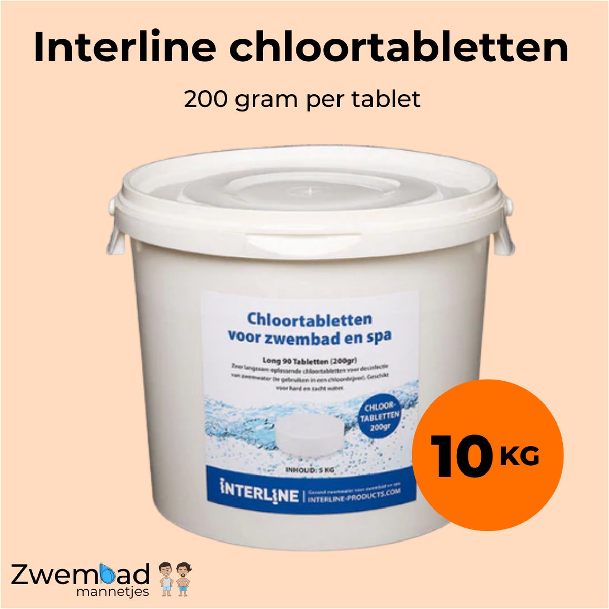 Interline Chloortabletten 200 gram 10 kg - Inclusief doseerschema ...