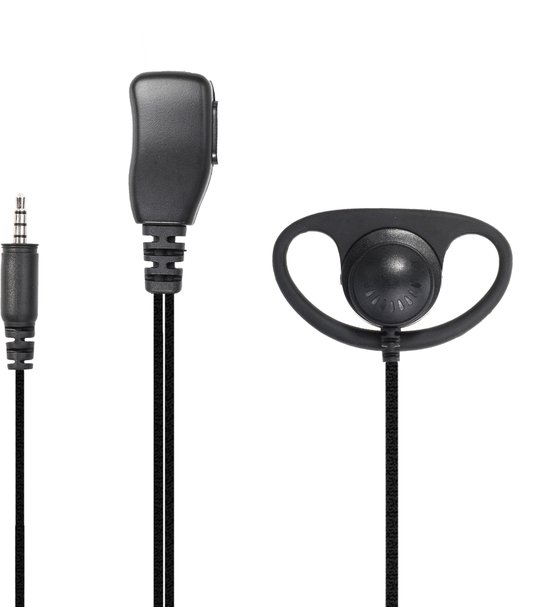 Hoornie - D-Shape Portofoon Headset voor Kenwood PKT-23E | bol
