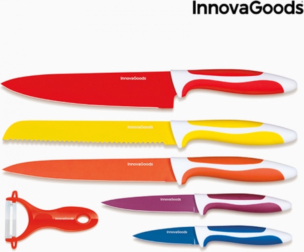 INNOVAGOODS - MESSENSET - KERAMISCHE MESSENSET - GEKLEURD - MET GRATIS ...