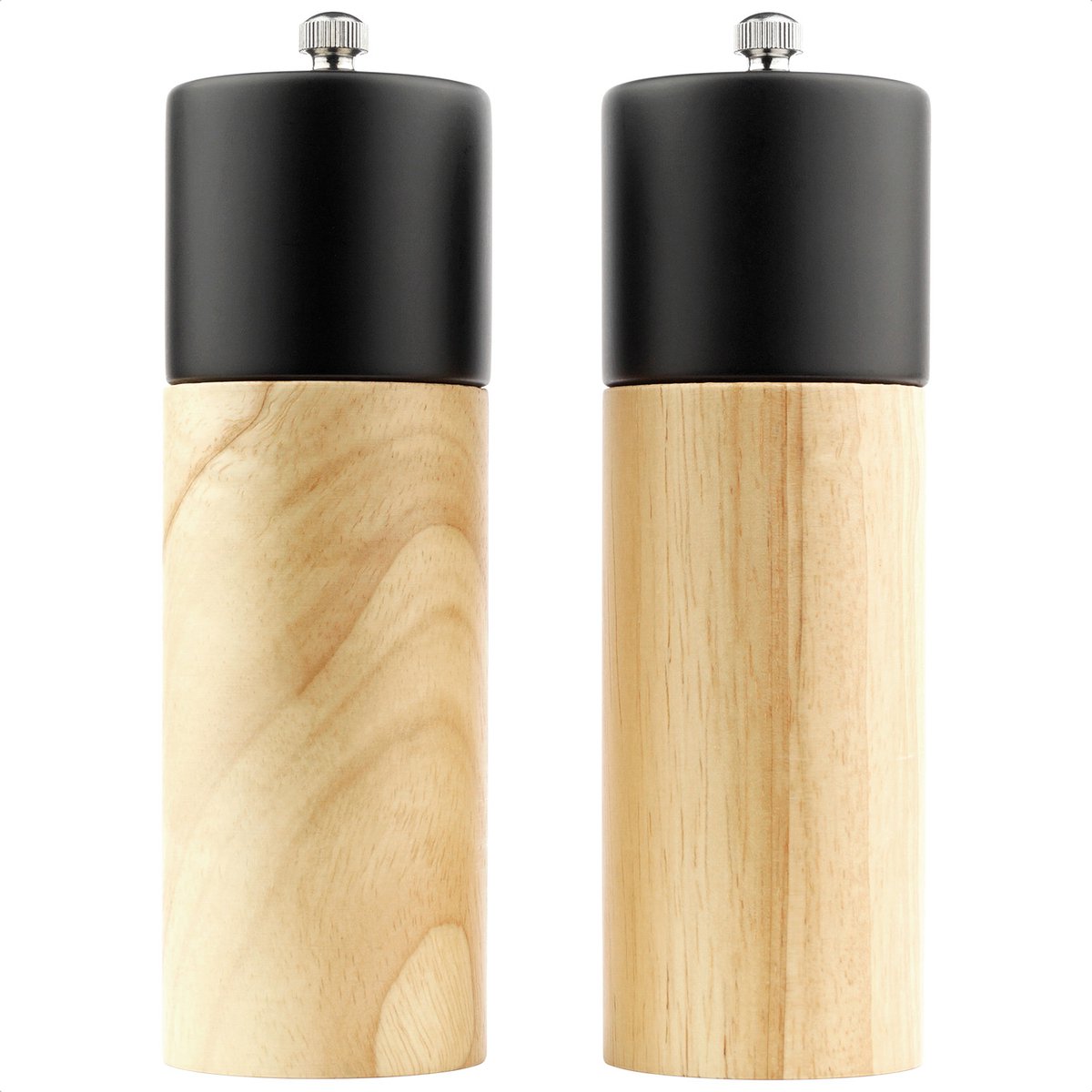 Peper en zoutmolen set - Pepermolen en Zoutmolen - 2 stuks - Rubberhout ...