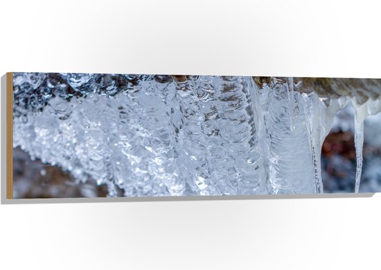 WallClassics - Hout - Groot IJsblok - 120x40 cm - 12 mm dik - Foto op ...
