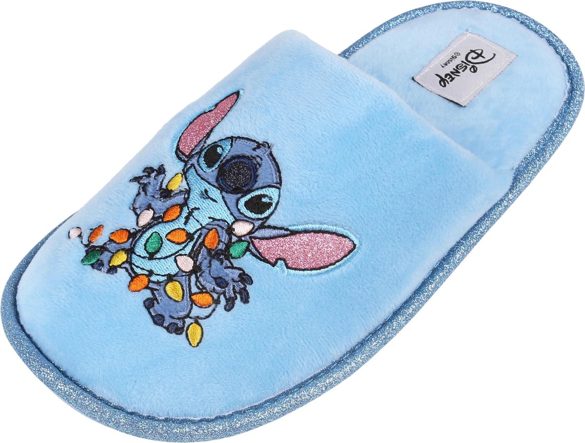 DISNEY Stitch - Damespantoffels / Sloffen, blauw, kerst / 38-39 | bol.com