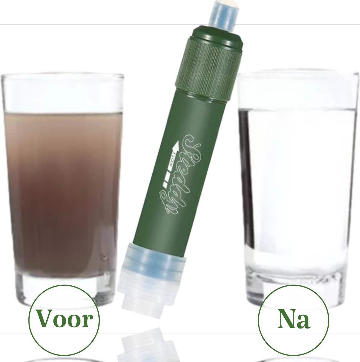 Waterfilter Survival Steddy Pro - Zuiver Gratis Drinkwater - Waterfles ...