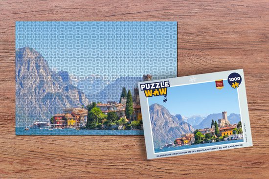 Puzzel Gardameer - Berg - Stad - Legpuzzel - Puzzel 1000 stukjes ...