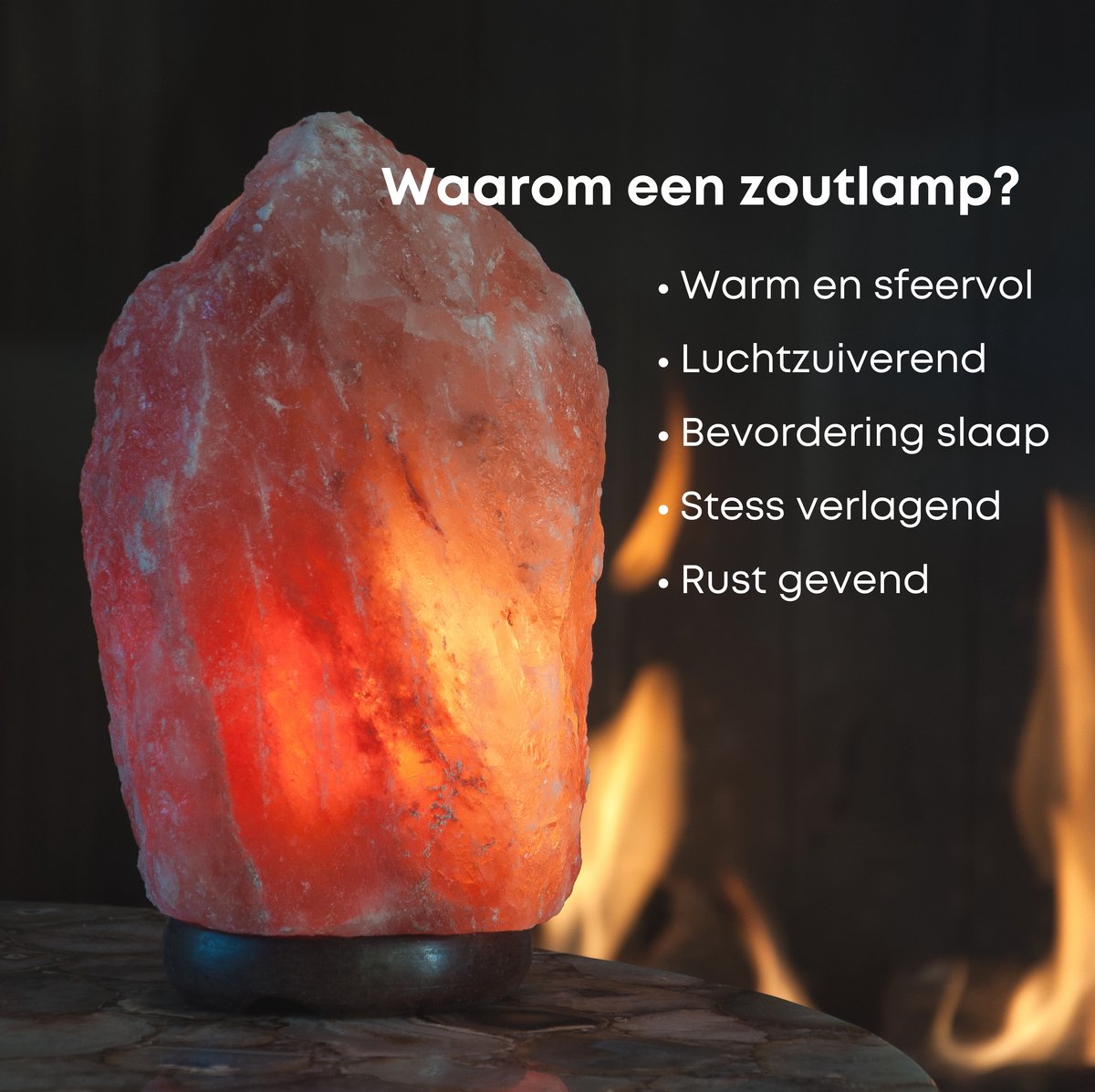 XXL Luxe Dimbare Himalaya Zoutlamp - 6-8 KG - 30 cm Groot - Enorm grote ...