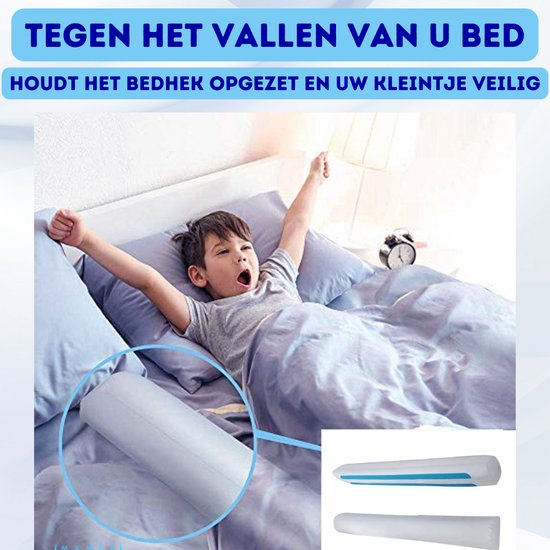 2x Bedrand - Uitvalbeveiliging Bed - Bedrand Baby - Bedrand Opblaasbaar ...
