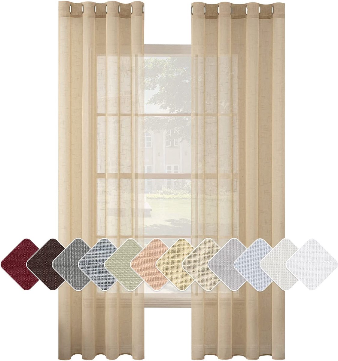 Premium Vitrage – Woonkamer Raam Accessiores – Curtains – Voile | bol