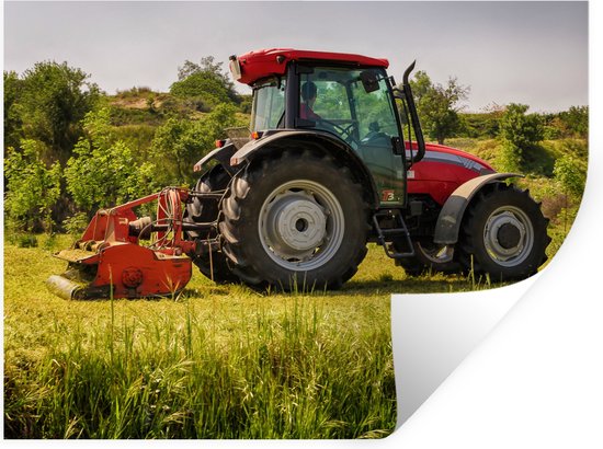 Muurstickers - Sticker Folie - Trekker - Rood - Natuur - Groen ...