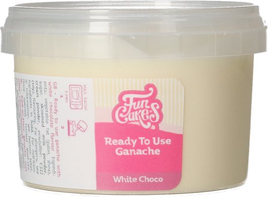 FunCakes Ganache - Ready To Use - Witte Chocolade - 260g | bol