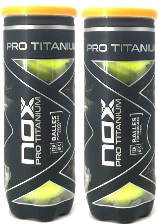 Nox Pro Titanium Padelballen - 2 pack - 6 ballen | bol.com