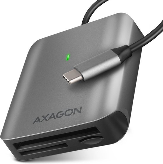 Axagon CRE-S3C Externe kaartlezer - USB-C 3.2 Gen 1 - SD/microSD/CF ...