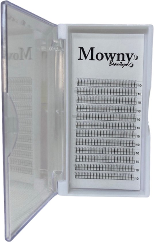 Mowny Beauty - Wimperextensions - 3D Premade Fans - 10mm 0,07mm D-krul ...