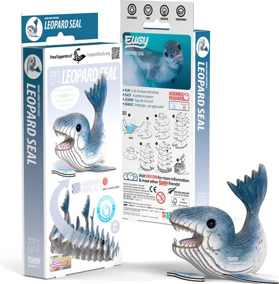Eugy 3D Model: ZEEDIER / ZEELUIPAARD 6,9x5,9x7,9cm, in karton, in box ...