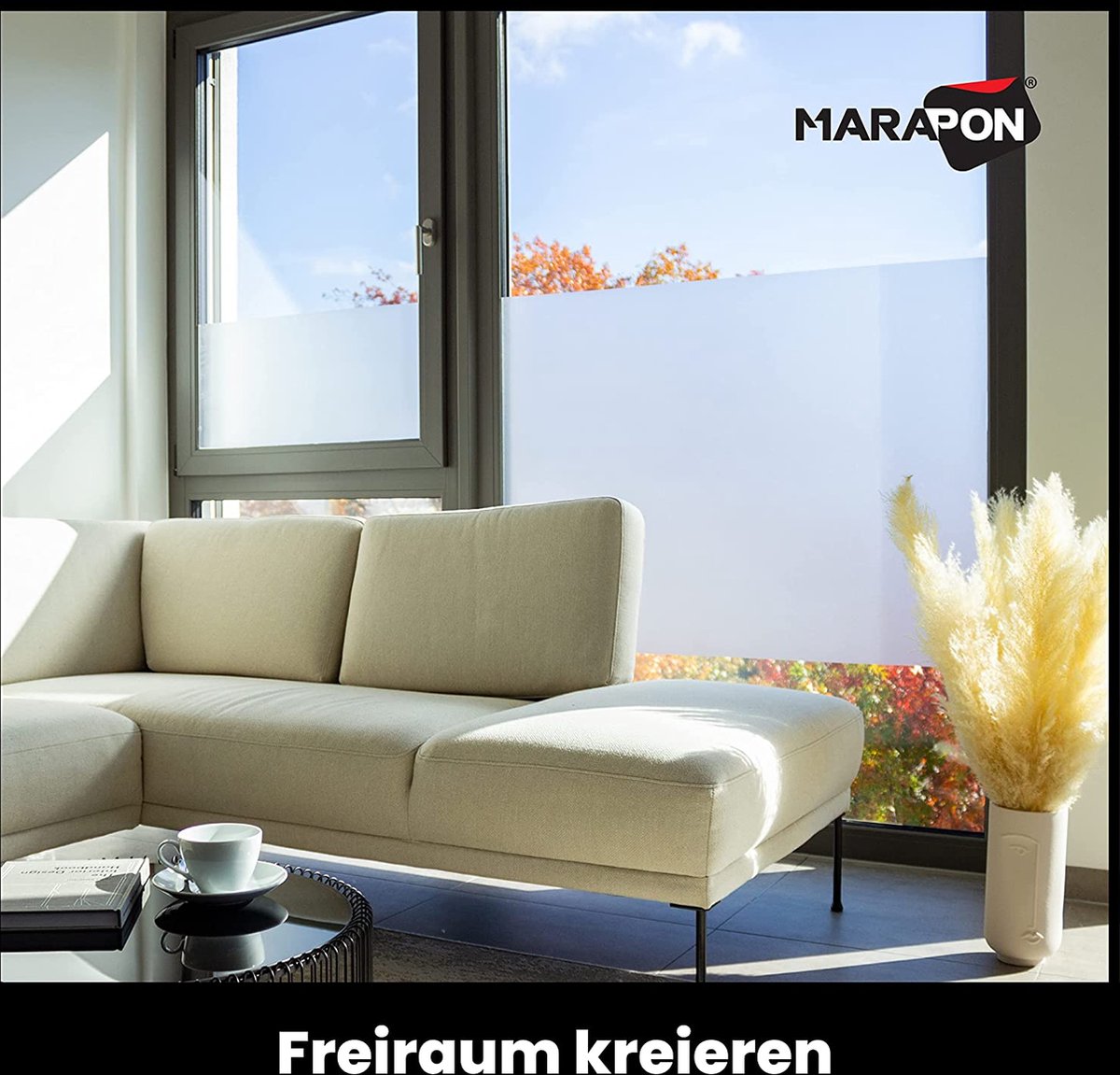 Raamfolie - Plakfolie Anti inkijk Zelfklevend en Isolerend Statisch ...