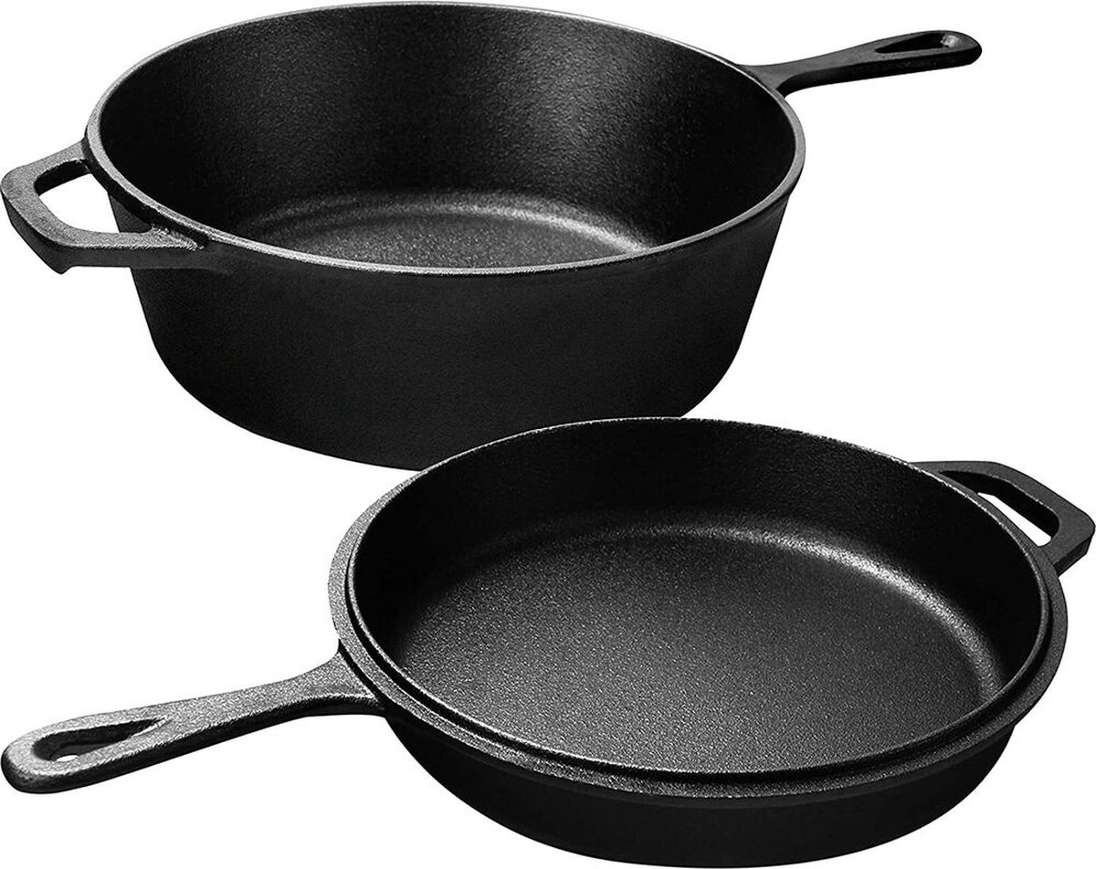 pot - ijzeren braadpan voor kampvuur BBQ kookpotten - 3,2L pot | bol.com