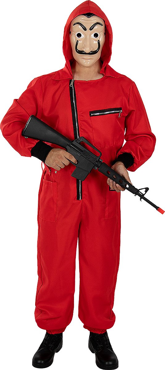 FUNIDELIA Money Heist Costume Officiële Netflix - Maat: L - XL | bol