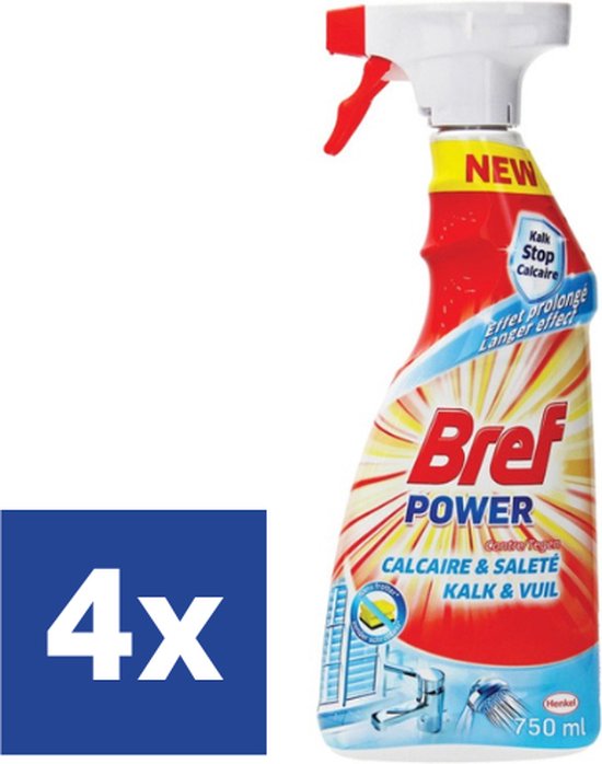 Bref Power Kalk & Vuil Spray - 4 x 750 ml | bol