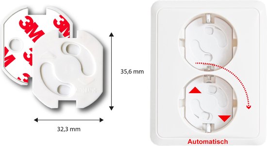 Stopcontact Beveiliging Wit - Afdekplaatjes Voor Kinderen en Baby's ...