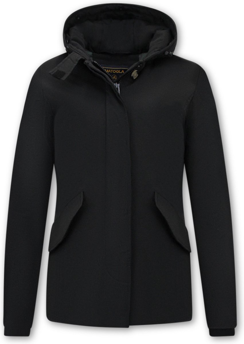 Gewatteerde Jas Dames Kort -5897 - Zwart | bol.com