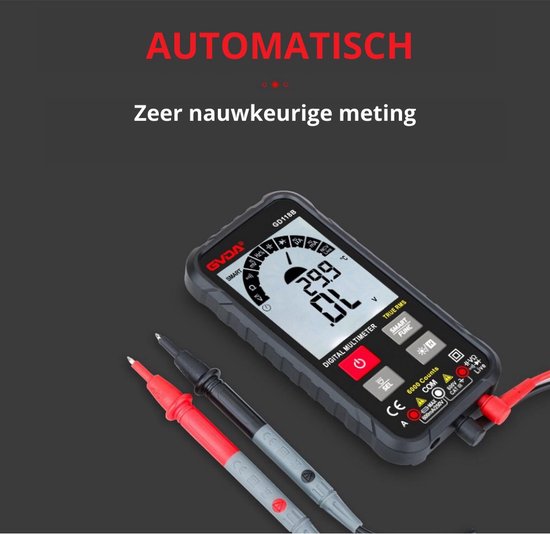 Digitale Multimeter voor AC / DC Voltage - Multi Volt Meter Incl ...
