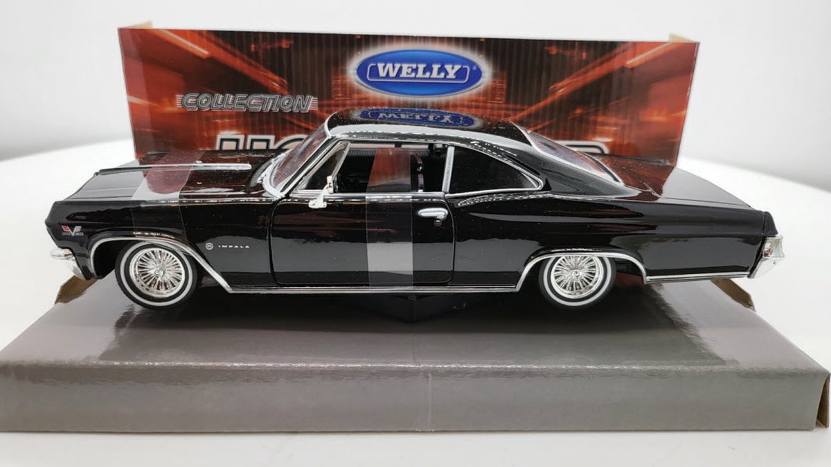 Chevrolet Impala SS 396 Tuning zwart 1:24 Welly Hot Rider | bol.com