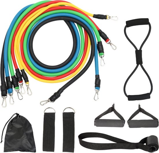 Elf Stuks Weerstandsbanden Set Yoga Pilates | bol.com