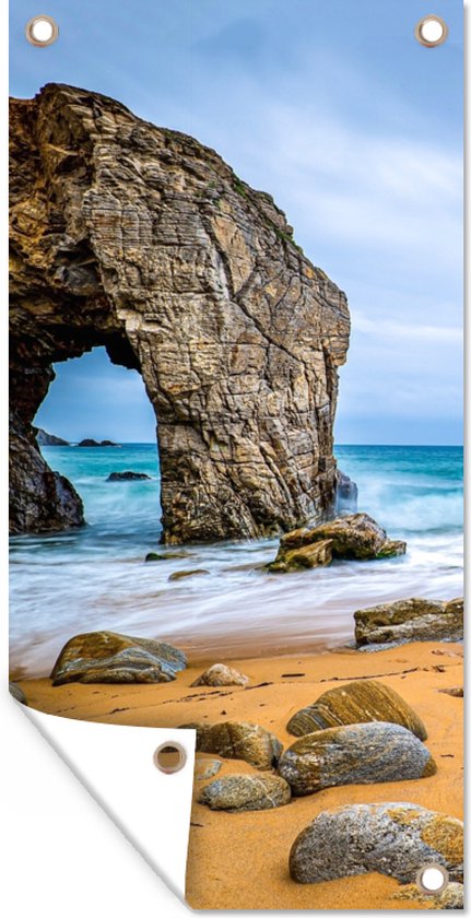 Décoration murale extérieure Pierres - Water - Plage - Rocher - Vagues ...