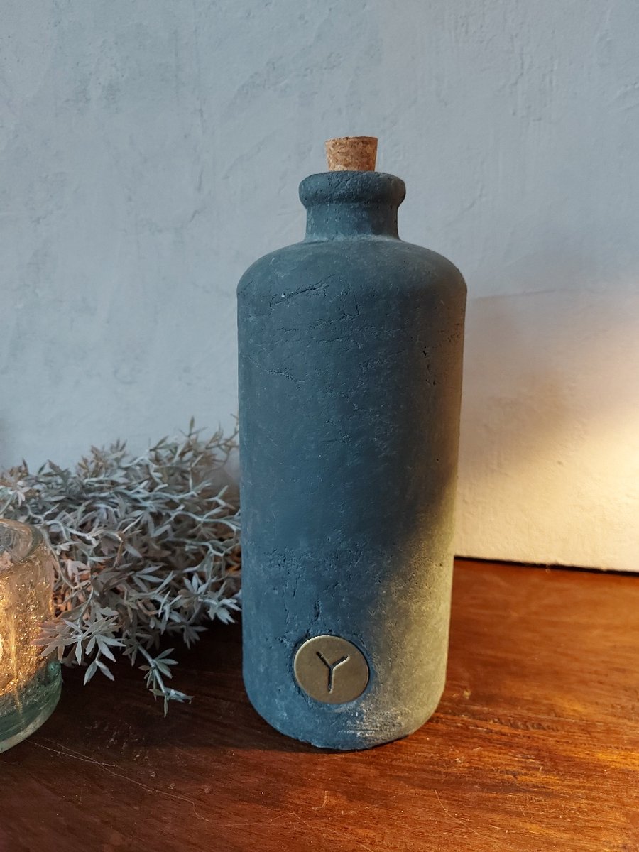 Brynxz Fles Marome S Betonlook – Ouderwetse voorraadkruik met kurk ...