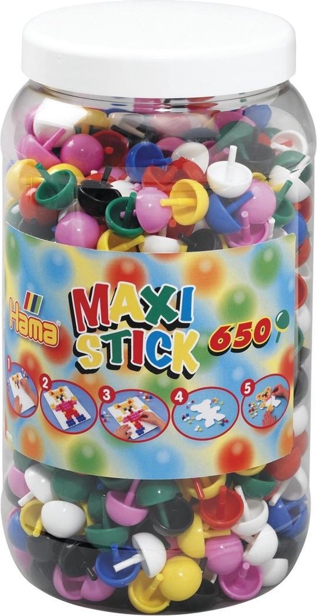 Hama Maxi Sticks in Emmer - 650 Stuks | bol.com