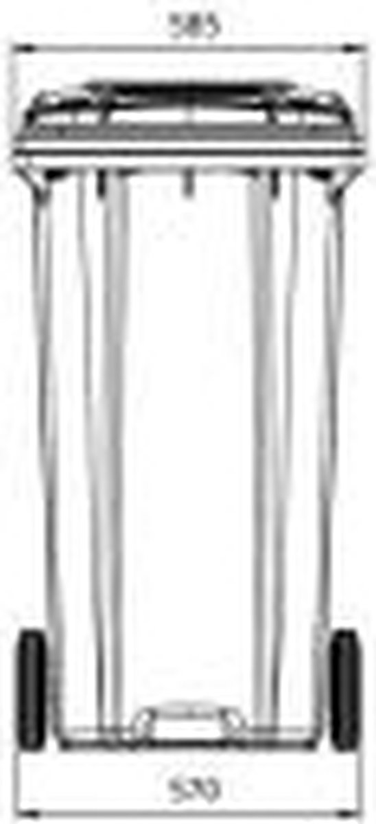 Afvalcontainer 360 liter grijs - voor restafval | bol.com