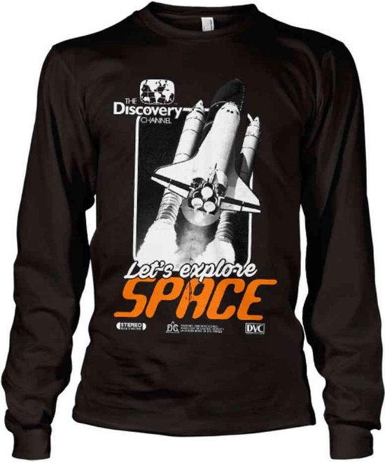 Discovery Channel Longsleeve shirt -XL- Space Cover Zwart | bol