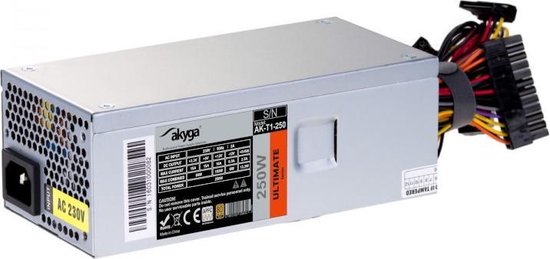 Akyga AK-T1-250 TFX power supply unit 250 W 24-pin ATX LFX ...