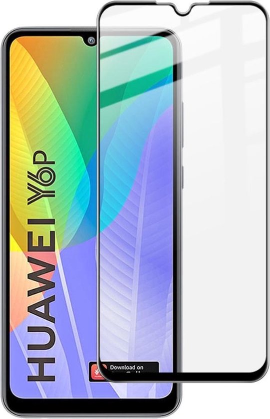 Full-Cover Screen Protector - Tempered Glass - Huawei Y6P - Zwart | bol.com