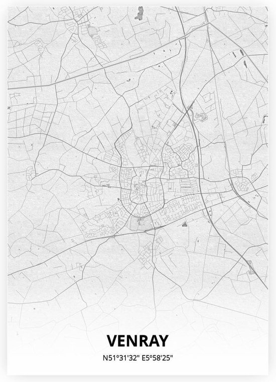 Venray plattegrond - A3 poster - Tekening stijl | bol
