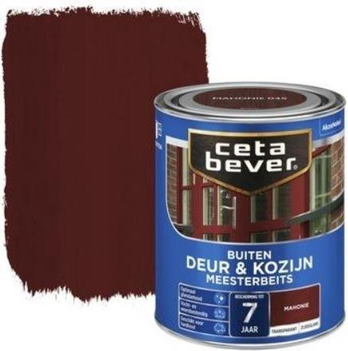 CetaBever Buiten Deur & Kozijn Meester Beits - Zijdeglans - Mahonie ...