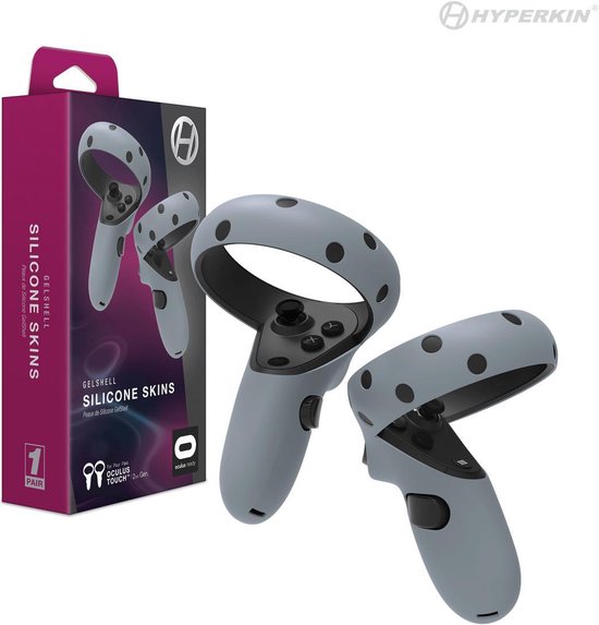 Siliconen Controller Skin voor Oculus Quest en Rift S (grijs) | bol