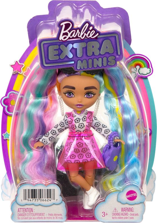 Barbie Extra Mini Pop - Daisy Regenboog Staartjes | bol