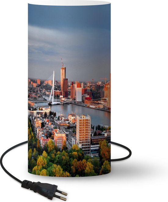 Lamp - Nachtlampje - Tafellamp slaapkamer - Rotterdam - Erasmus - Brug ...