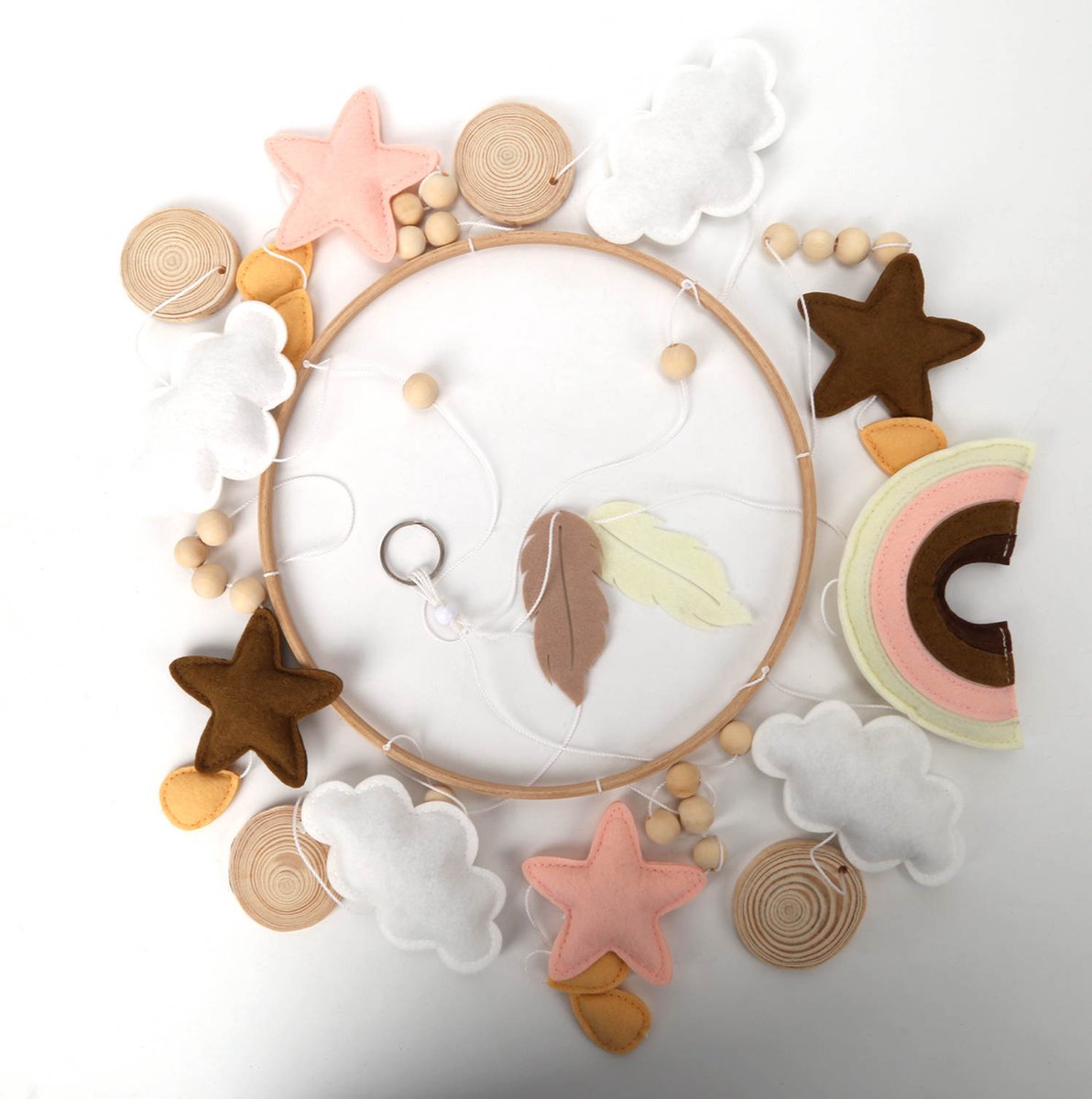 Kersvers - Box mobiel - mobiel baby - Baby Mobile - Regenboog Babykamer ...