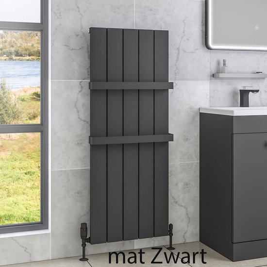 Eastbrook - Charlton Aluminium Radiator Mat Zwart 120x47cm | bol.com