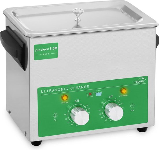 Ulsonix Ultrasoon reiniger - 3 liter - 80 W - Basic Eco | bol