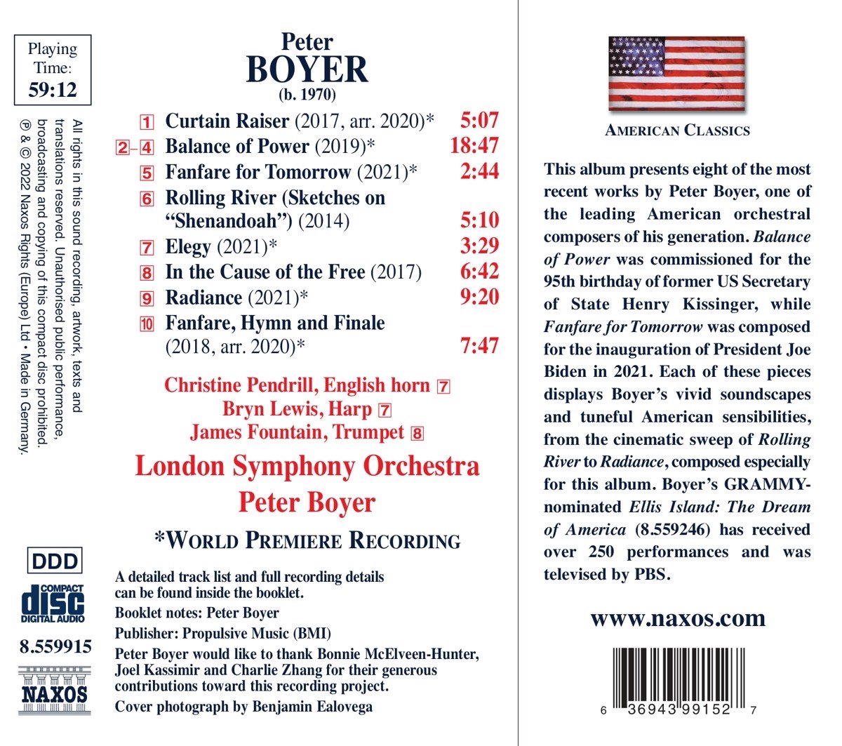Christine Pendrill, Bryn Lewis, London Symphony Orchestra, Peter Boyer ...