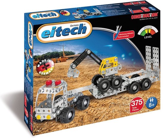 Eitech Constructieset Vrachtwagen Met Dieplader Staal 377-delig | bol