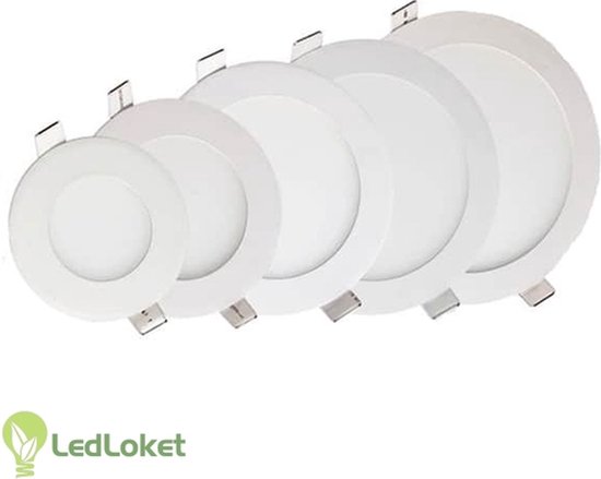 LED inbouw downlight rond 3W | Ø75mm - 2700K - Warm wit (827) | bol