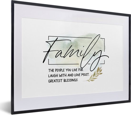 Fotolijst incl. Poster - Quotes - Spreuken - Familie - 40x30 cm ... Fotolijst incl. Poster - Quotes - Spreuken - Familie - 40x30 cm ...