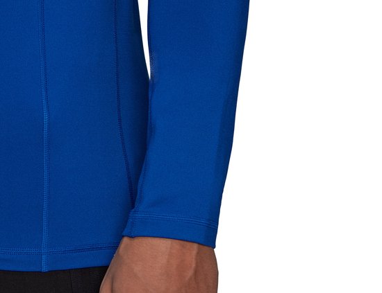 adidas - Techfit Warm Long Sleeve Top - Blue Compression Top-S | bol