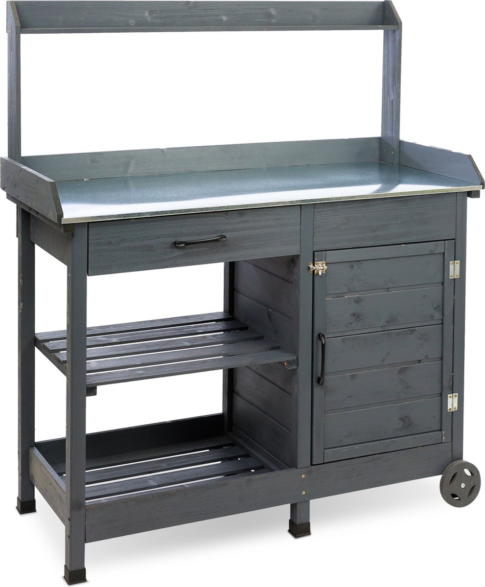 MaxxGarden Oppottafel - plantentafel - tuinwerktafel 122x46x125cm | bol.com