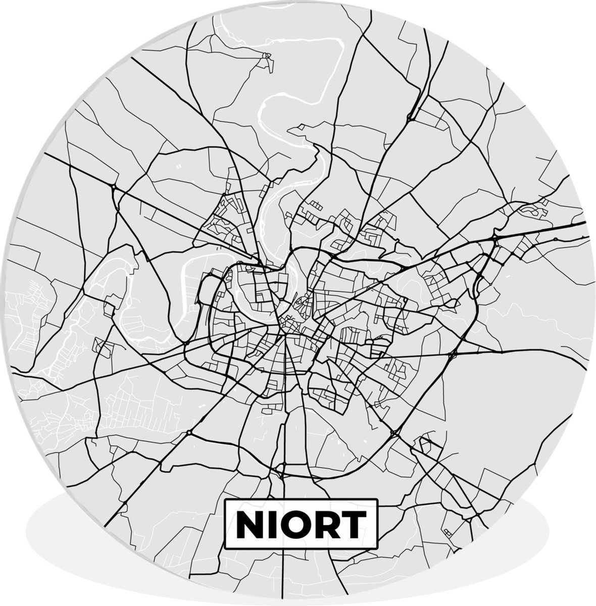 Wall Circle - Wall Circle Inside - France - Map - Map - Niort - City ...